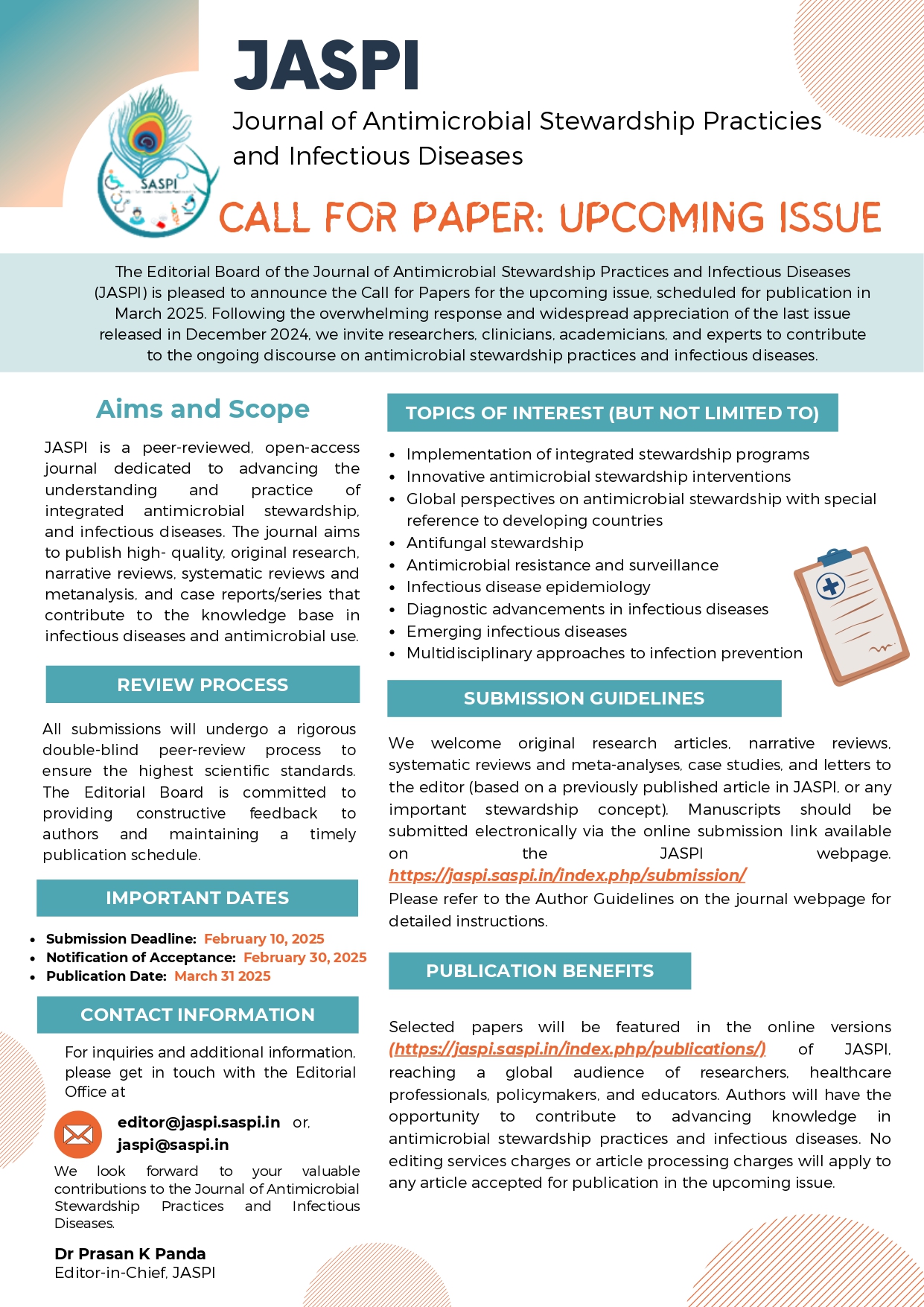 Journal of Antimicrobial Stewardship Practices and Infectious Diseases